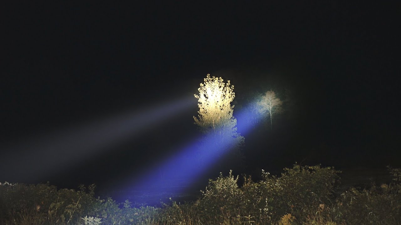 7 High powered thrower flashlights beamshots and tests - YouTube