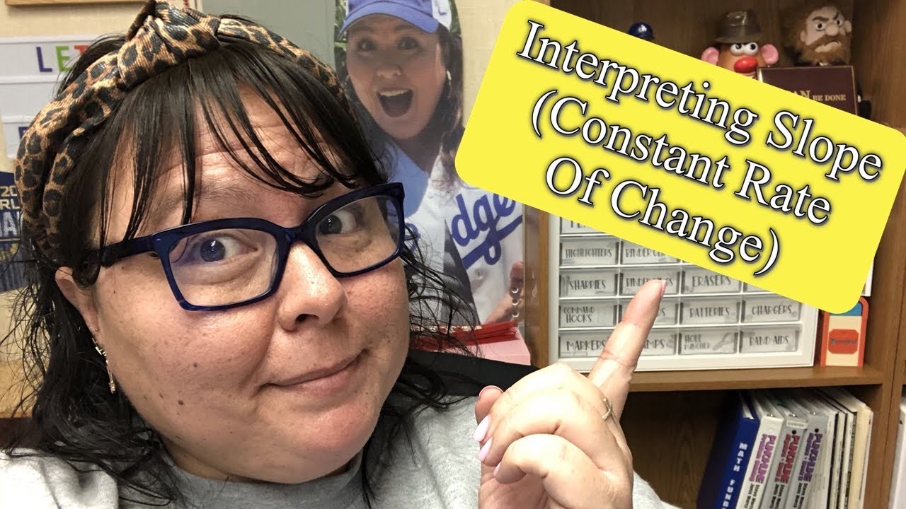 Interpreting Slope (Constant Rate of Change) - YouTube