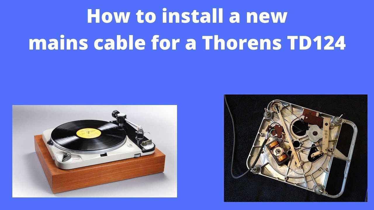 How To Install a New Mains Lead For a Classic Thorens TD124 Turntable ...