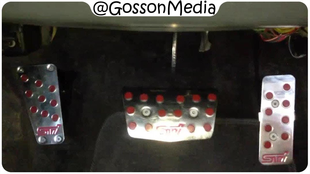 Fitting a set of STI Pedals to a Subaru Vortex XT - YouTube