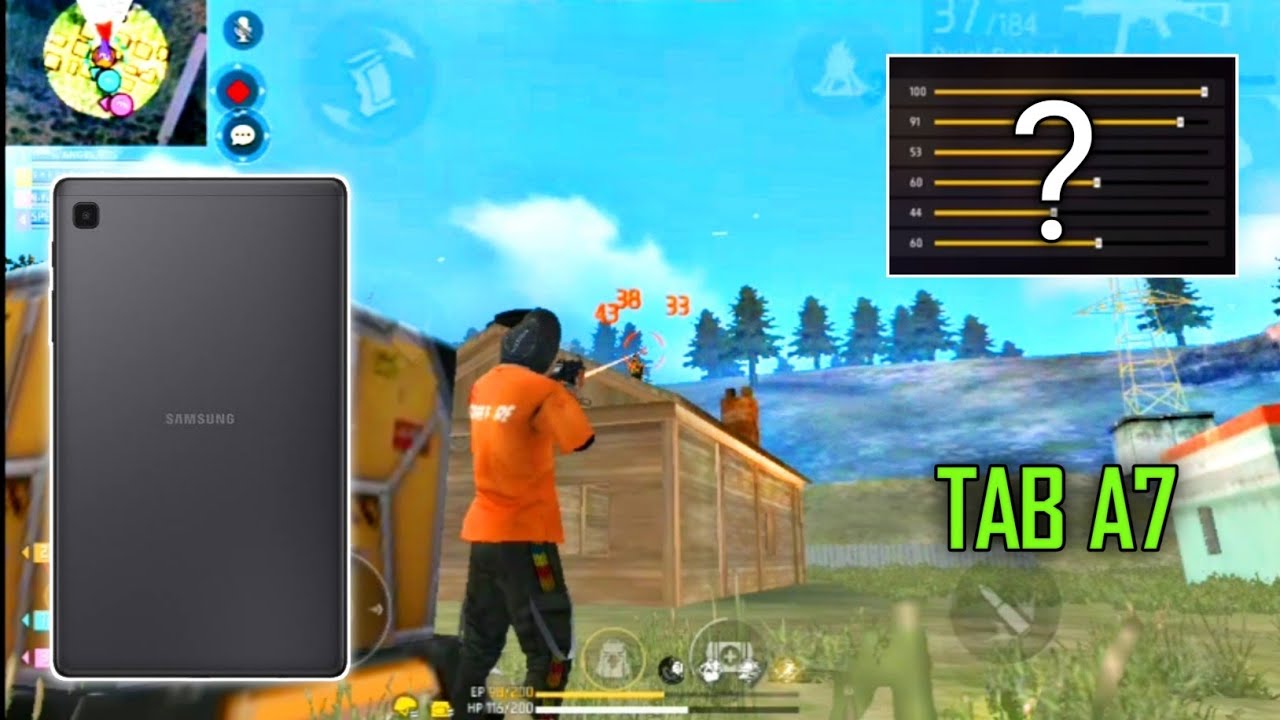 Samsung Tab A7 🎯 HUD + DPI +Sensi+Sensibilidade [Galaxy Tab FREE FIRE ...