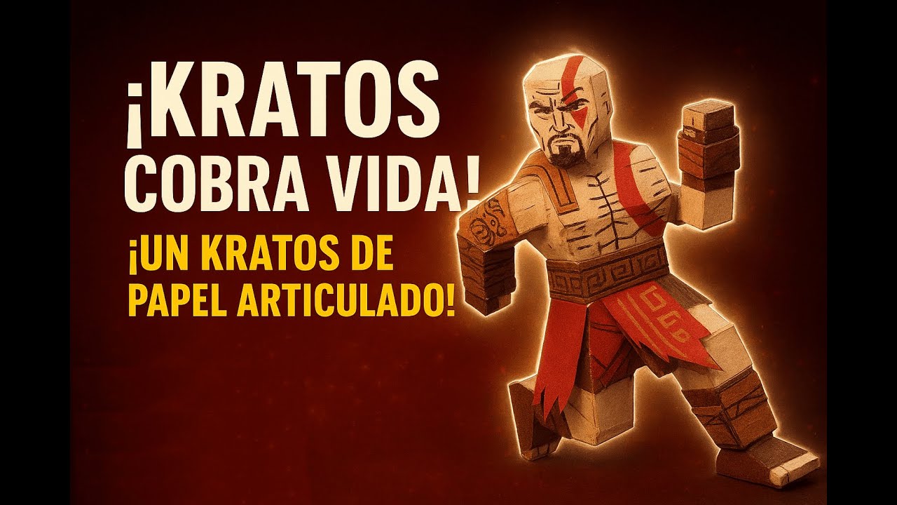 😱 ¿CÓMO HICE a KRATOS con PAPEL y ARTICULACIONES? 🔥 (Papercraft ÉPICO) - YouTube