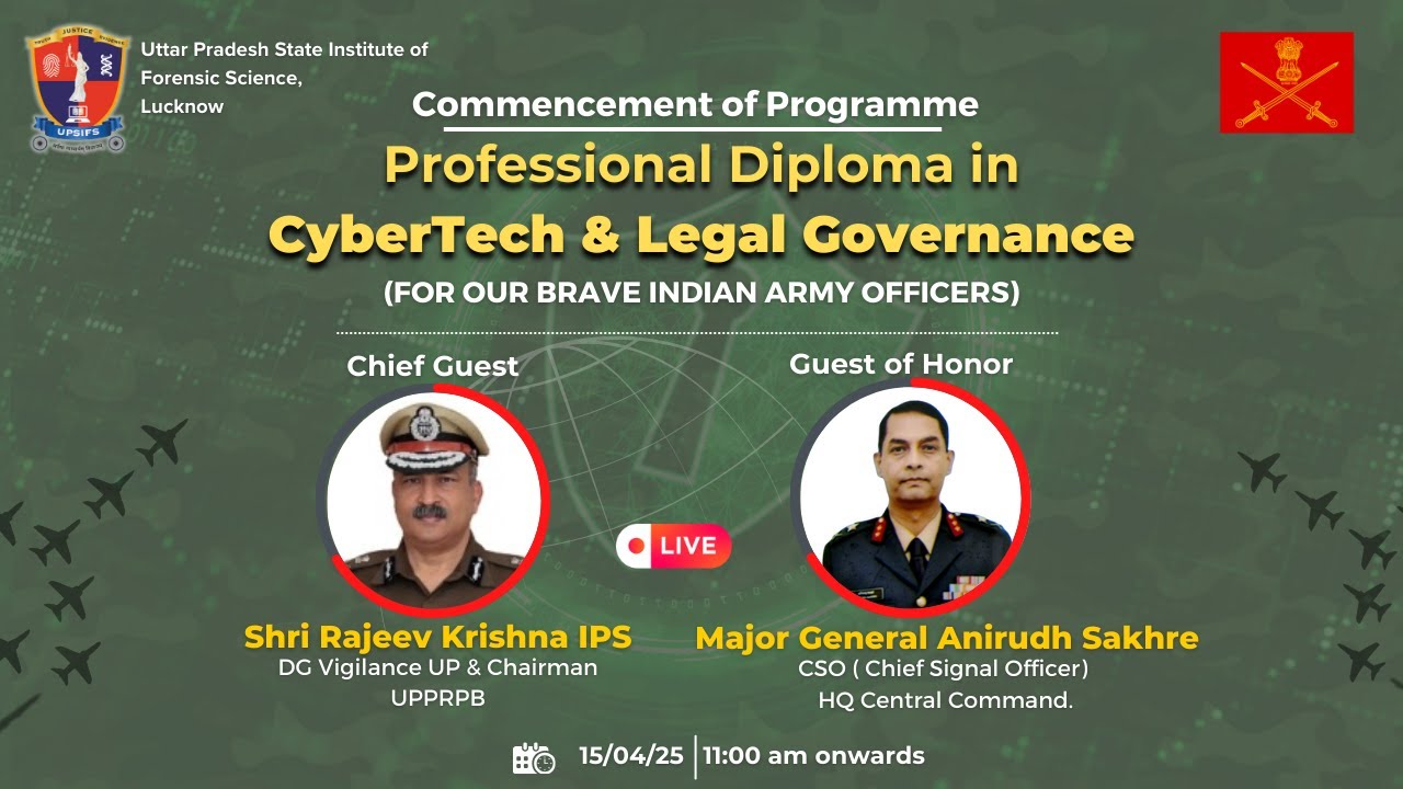 Commencement Ceremony | CyberTech & Legal Governance Diploma | UPSIFS ...