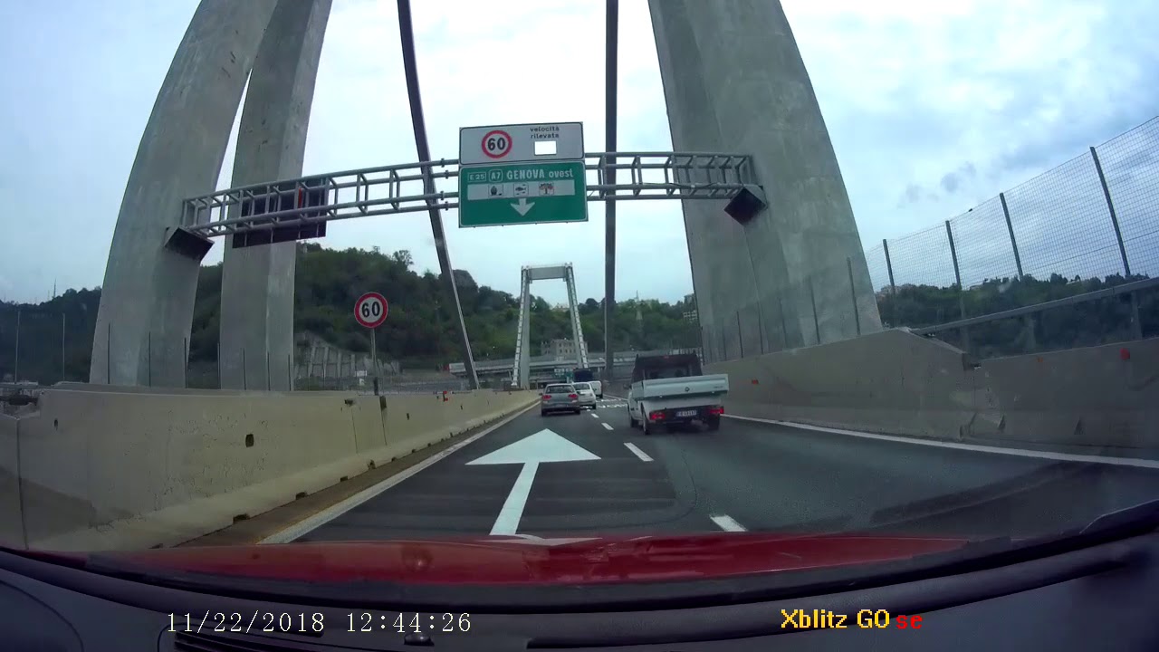 Wiadukt Morandi Genua(Genova) Alfa Romeo Brera Xblitz Go - YouTube