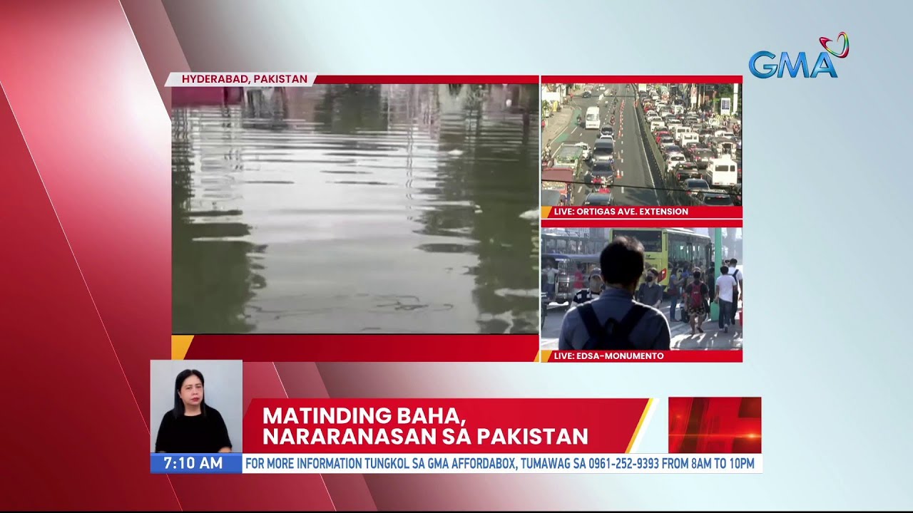 Matinding baha, nararanasan sa Pakistan | UB - YouTube