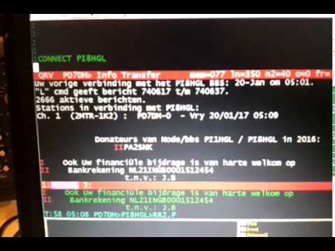Packet Radio PC MS-DOS (baycom) - YouTube