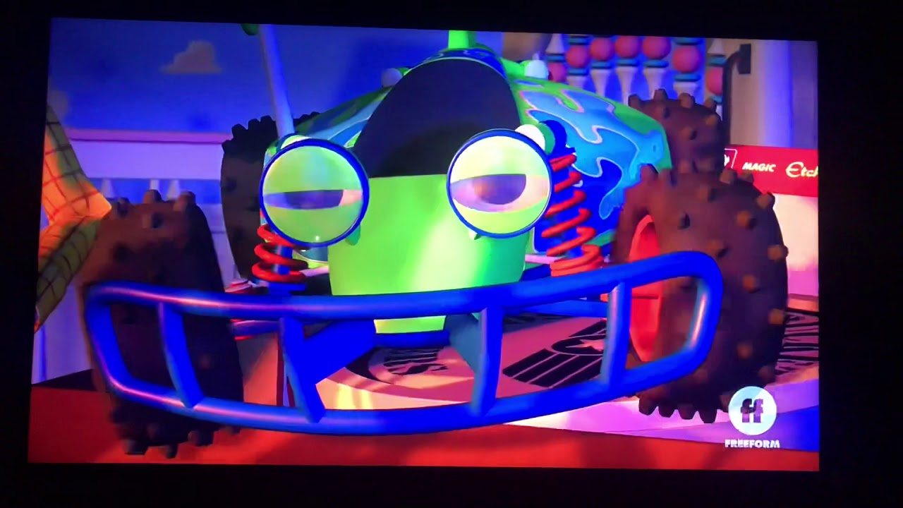 Woody knocks buzz out the window - YouTube