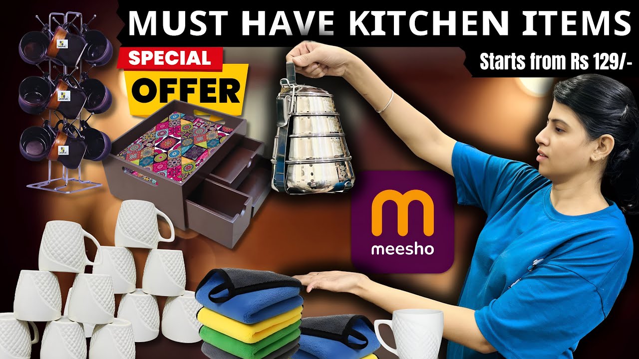 Meesho Kitchen Must-Haves 🤩 Affordable Finds Starting @ ₹119 | Ultimate ...