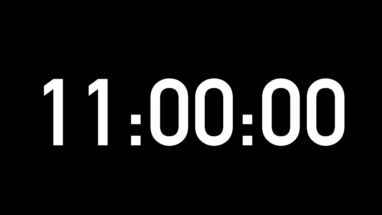 11 Hour Timer (4K) - YouTube