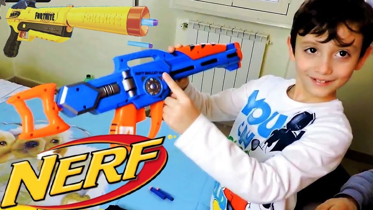 NERF- the challenge with my dad! / Funny Games - YouTube