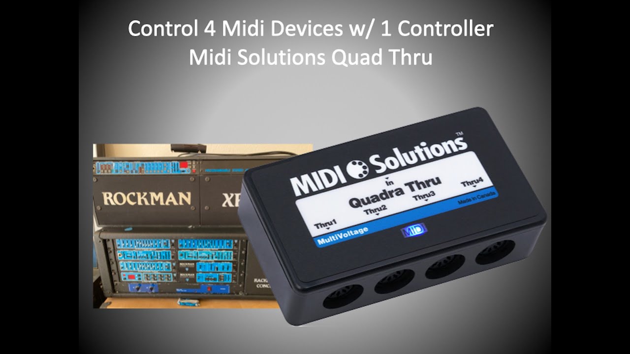 Connect 4 Midi Devices with 1 Controller - YouTube
