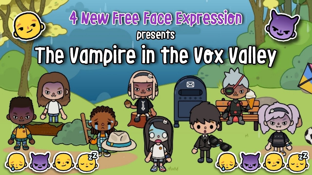 Toca Boca New Free Update 4 New Face Expression | THE VAMPIRE IN THE ...