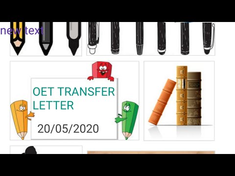 OET TRANSFER LETTER EXPLANATION# (MICHAEL AGNELO)# 20/05/2020 - YouTube