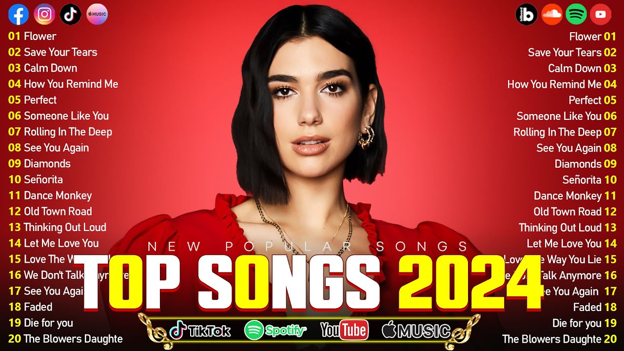 Pop Music 2024 2025 ~ Dua Lipa, Rihanna, Adele, Bruno Mars, Ed Sheeran ...
