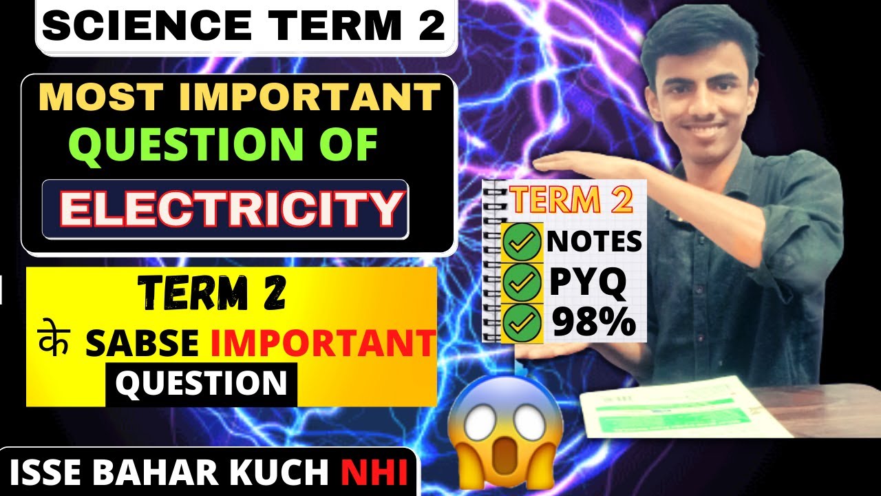 Class 10 Electricity Chapter Most Important question For Term 2| Class ...
