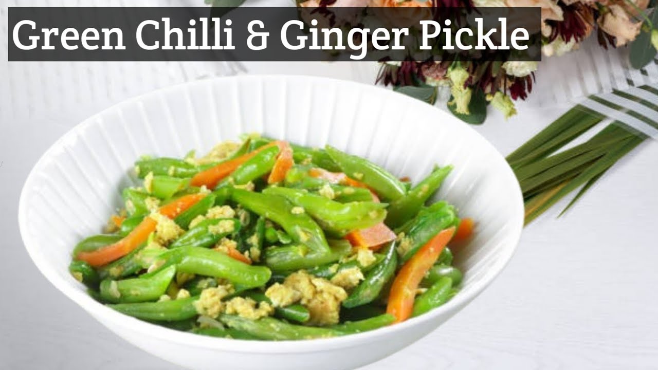 Ginger Garlic Chilli Pickle Recipe | Adrak Lahsun Hari Mirch Ka Achar ...