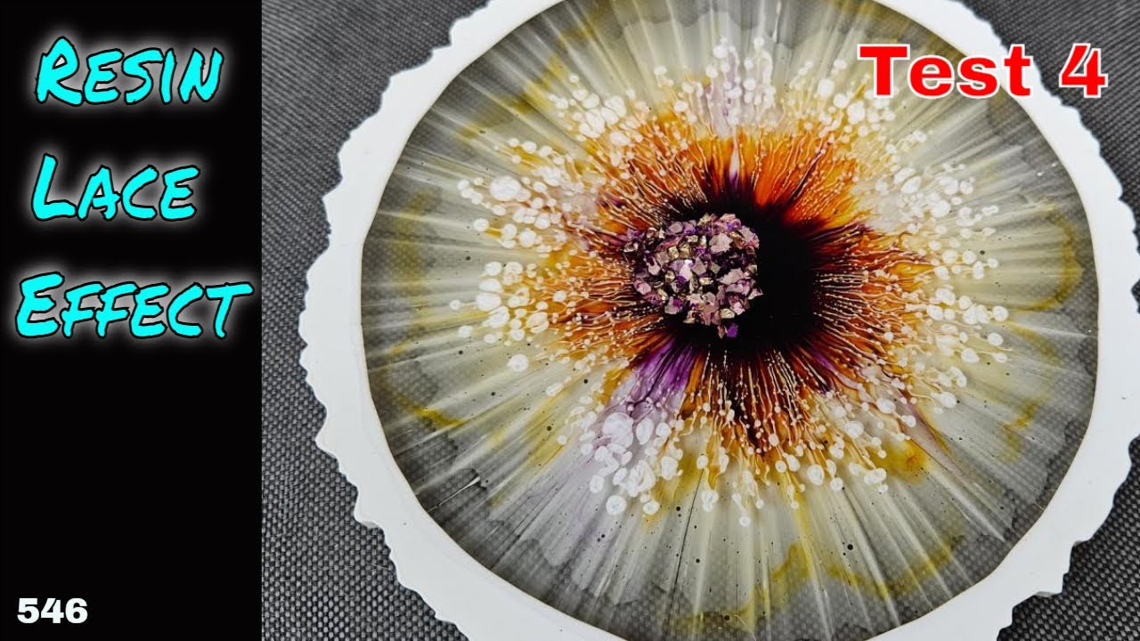 Resin Art Lace Effect with "Just Paint" Pigment Paste - YouTube