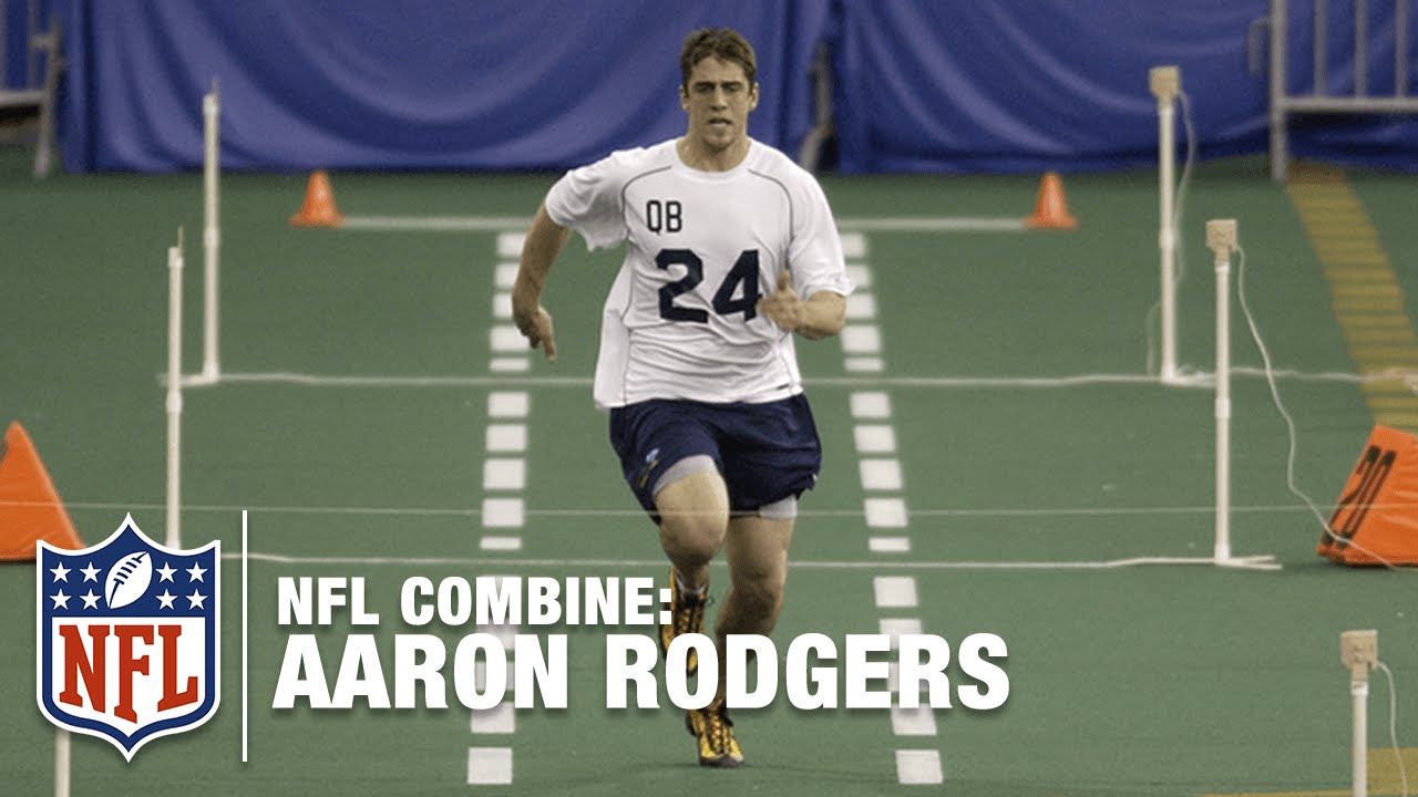 Aaron Rodgers' Impressive 40-Yard Dash (4.71) | 2005 NFL Combine ...