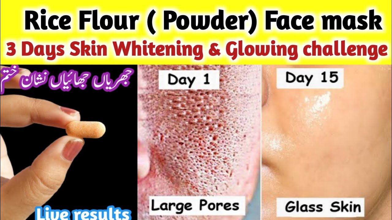 Rice Mask For Face | Rice Flour For Skin Whitening |rice powder For ...