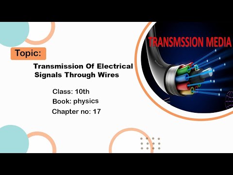 Transmission of electrical signals through wires ||class 10 physics|| # ...