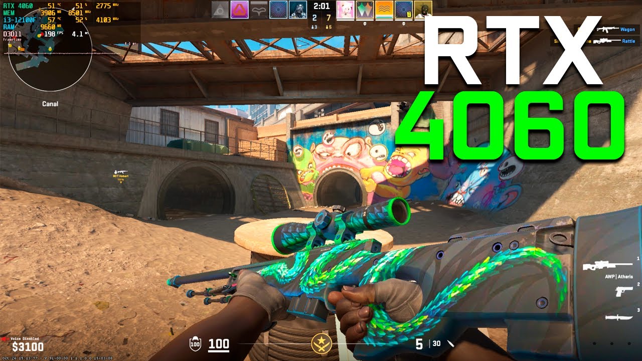 Counter-strike 2 - RTX 4060 + i3-12100F - 1080p Low Settings - YouTube