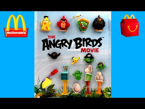 2016 McDONALD'S THE ANGRY BIRDS MOVIE HAPPY MEAL TOYS RESTAURANT STORE ...