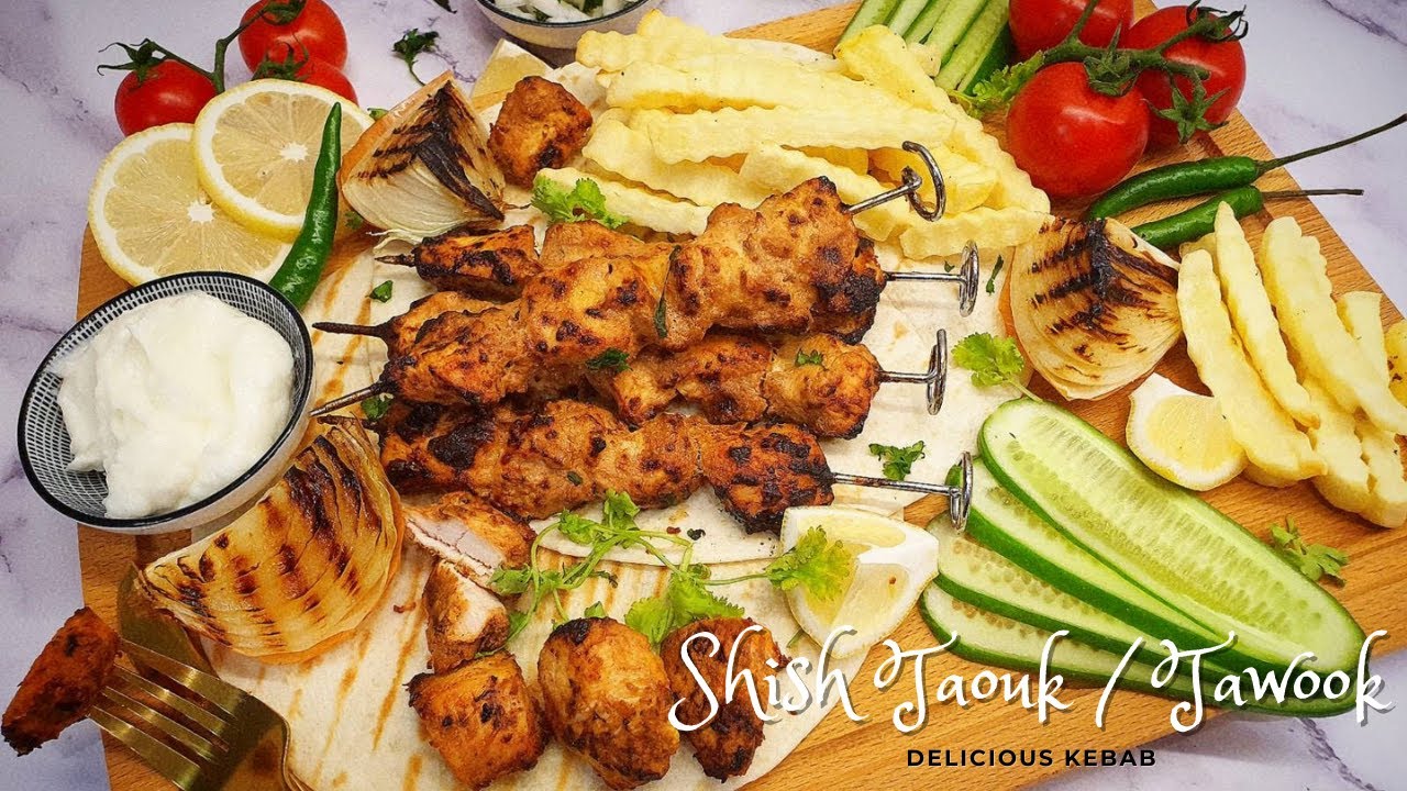Shish Taouk / Shish Tawook | Lebanese Grilled Chicken Skewers | Grill ...