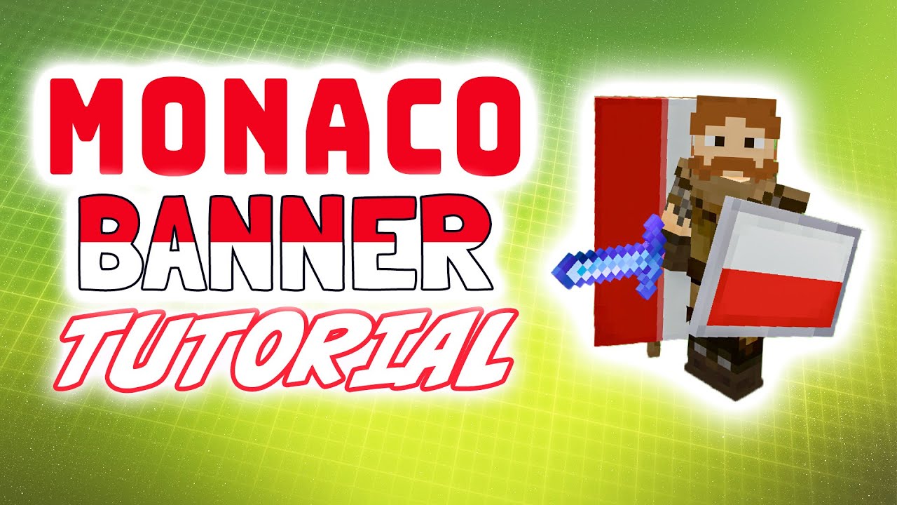 Minecraft : Comment faire le drapeau de Monaco | Monaco Flag Banner ...