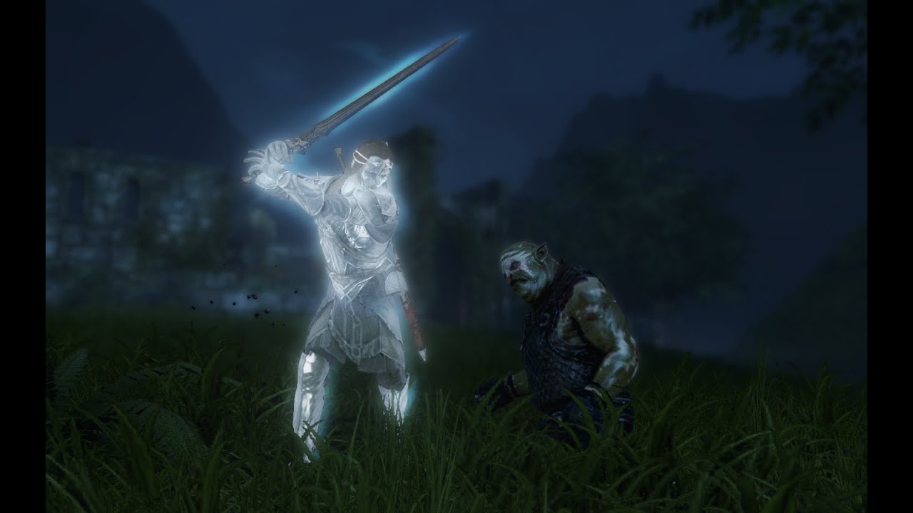 Shadow of Mordor Wraith Ranger Free Roam & Combat - YouTube