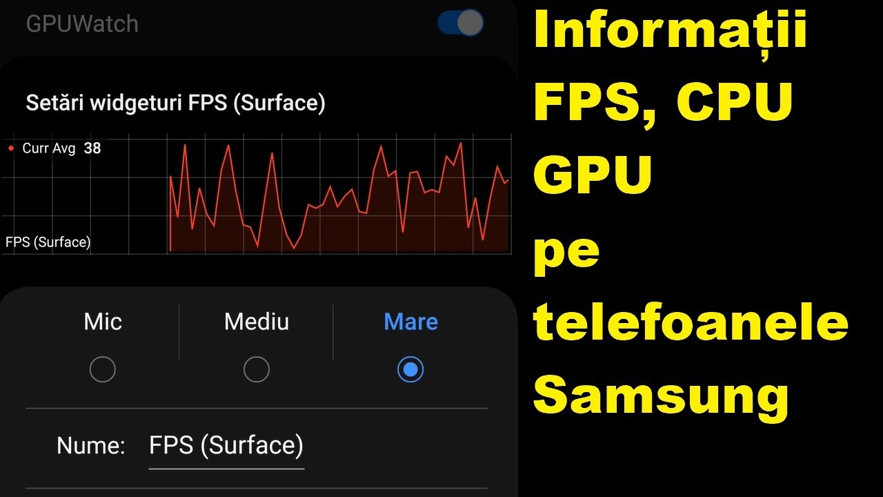Info FPS CPU GPU pe telefoanele Samsung - YouTube
