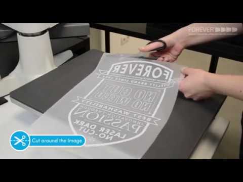 Forever Laser Dark (No Cut) Hot Stamping Foils Finish Tutorial - Step 1 - YouTube