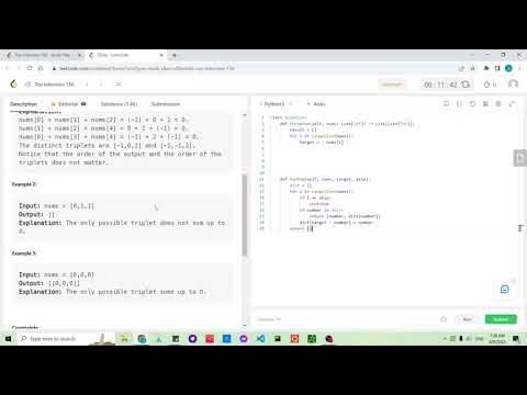 LeetCode 15. 3Sum - LIVE coding & thought process - YouTube