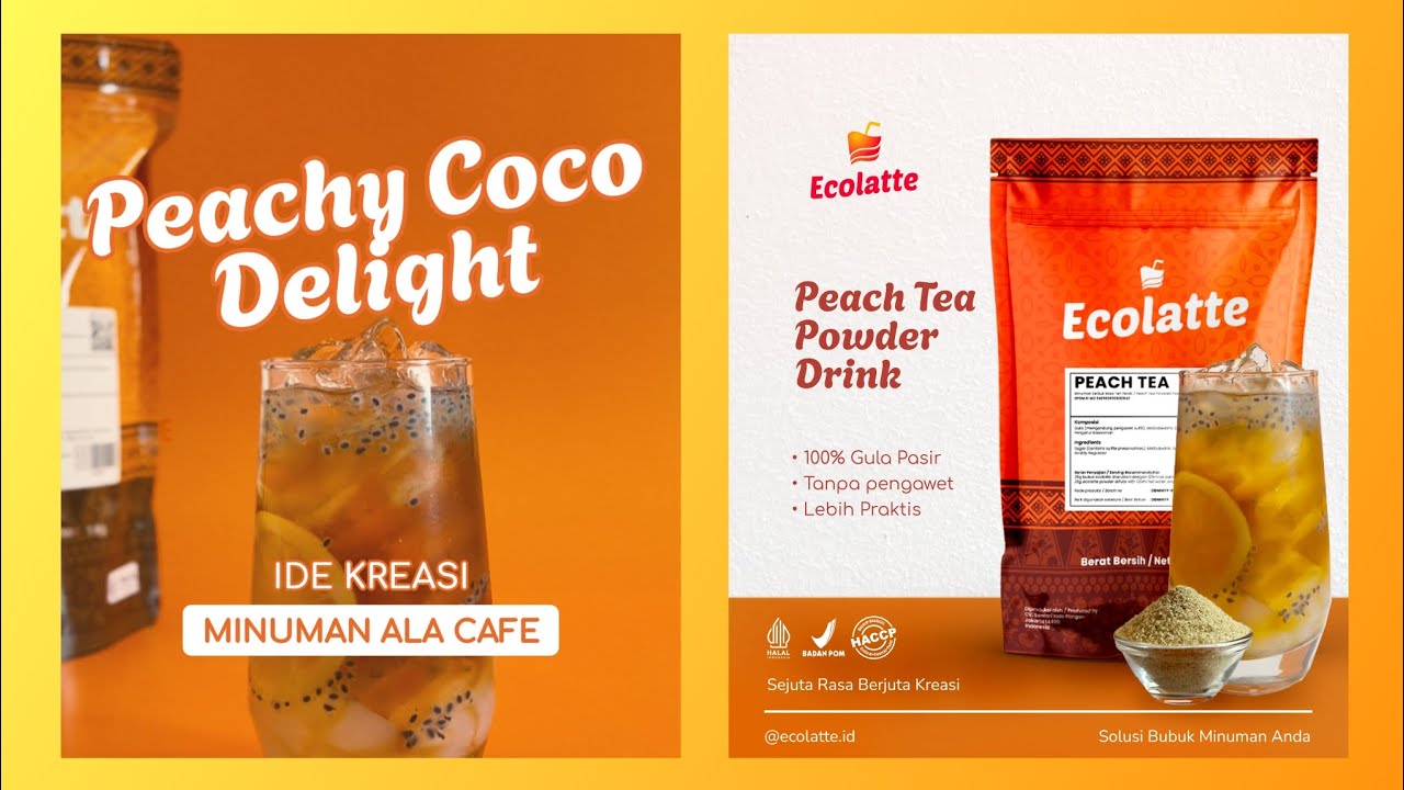 Peachy Coco Delight, Kreasi Minuman Ramadhan yang enak dan seger banget ...