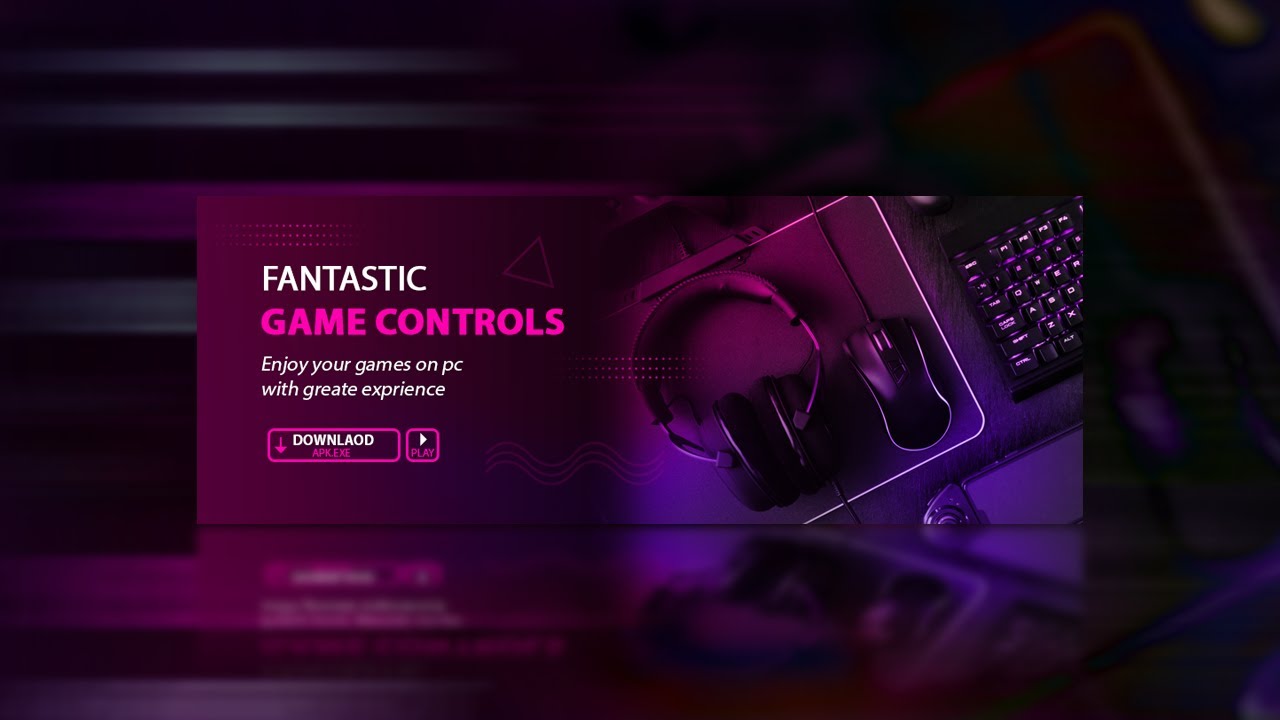 Creative Gaming Web Banners Design - Photoshop Cc Tutorial - YouTube