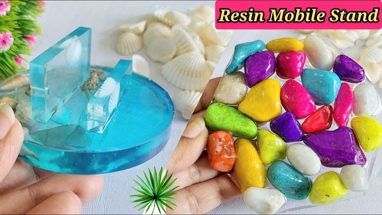 DIY Resin life Hacks //Resin Mobile Stand making // Resin tips //Resin ...