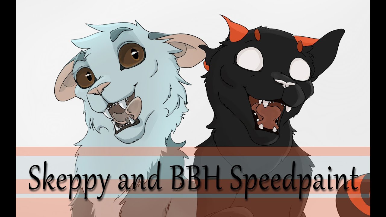 Skeppy and BBH as Cats speedpaint - YouTube