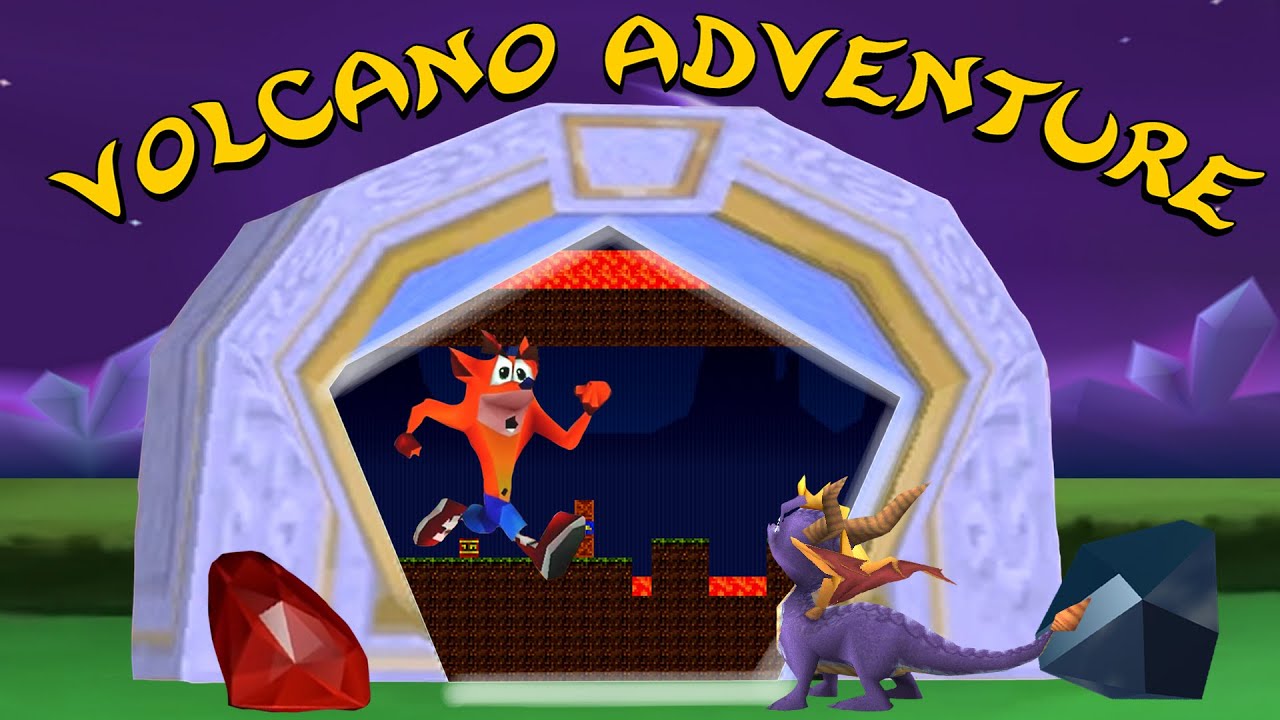 Crash Bandicoot Back In Time | Volcano Adventure Part #1 | - YouTube