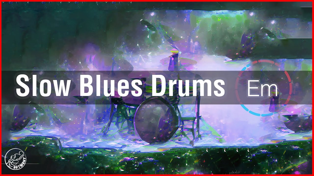 Slow Blues Drum Loops in E Minor - YouTube