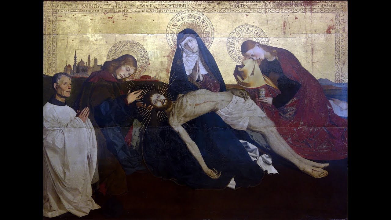 Enguerrand Quarton(?), Pietà of Villeneuve-lès-Avignon - YouTube
