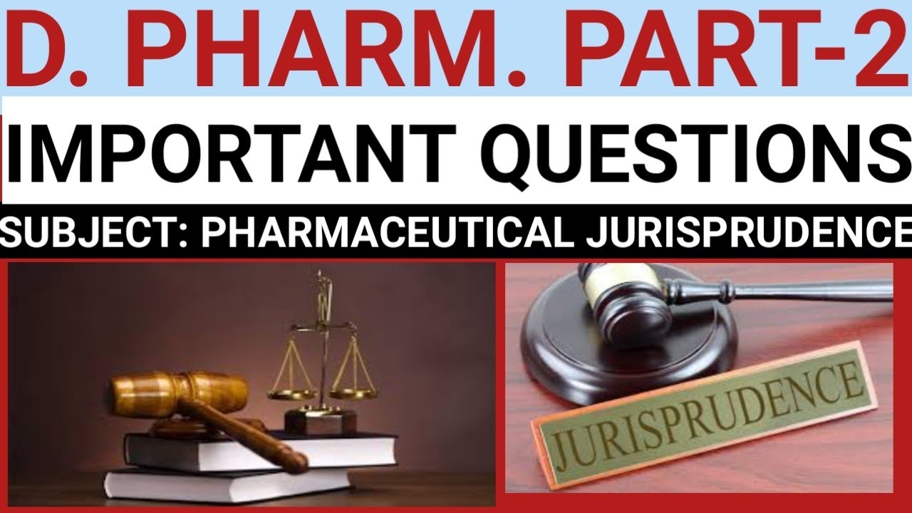 RUHS D Pharmacy Question Papers, D Pharm Part-II Jurisprudence - YouTube