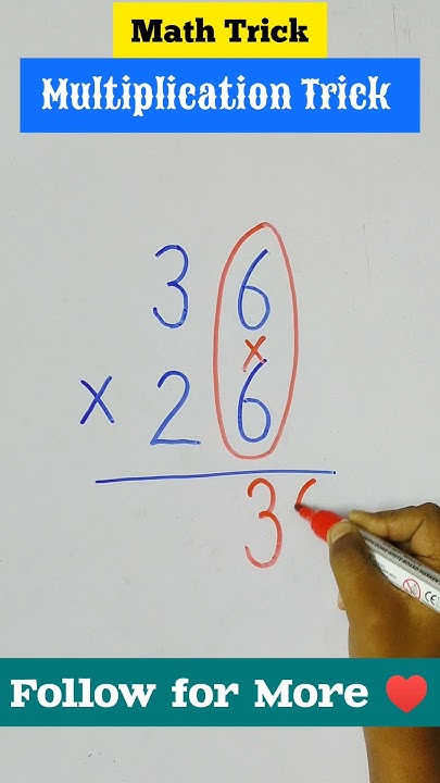 Vedic math/ Multiplication Trick #shorts - YouTube