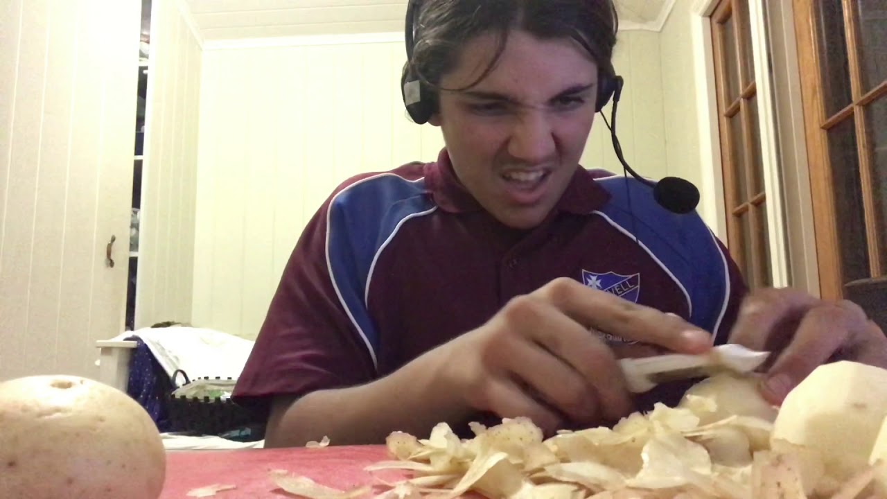 ASMR peeling spuds (crazy) - YouTube