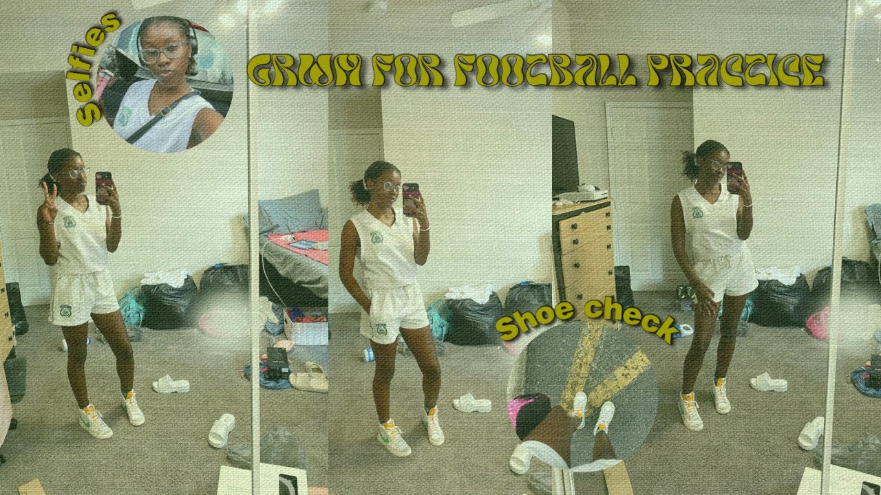 GRWM for football practice| fit check - YouTube