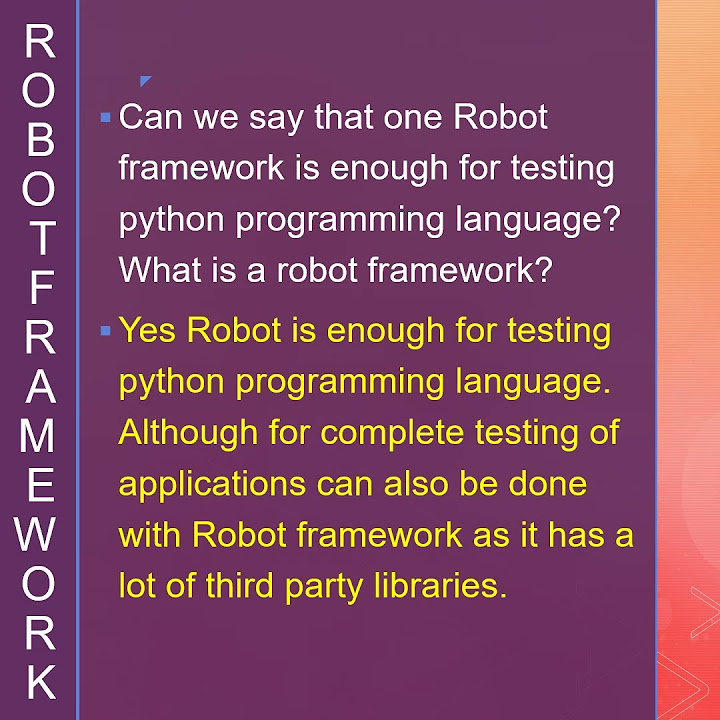 TCS Python Robot Framework Interview Questions and Answers #robotframework #python Part 1 - YouTube
