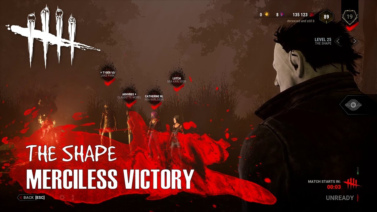 Dead by Daylight Gameplay: The Shape [MERCILESS VICTORY] - YouTube