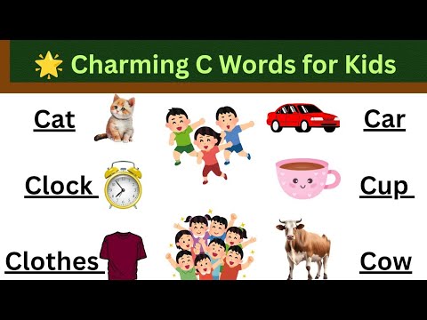 Charming C Words for Kids | Learn C Vocabulary with Fun Words and ...