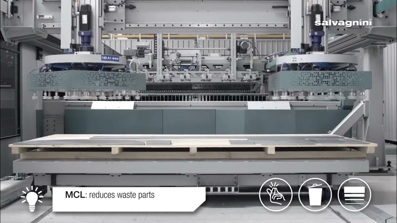 Salvagnini laser automation: ADL/MCL connection for automatic loading/unloading - YouTube