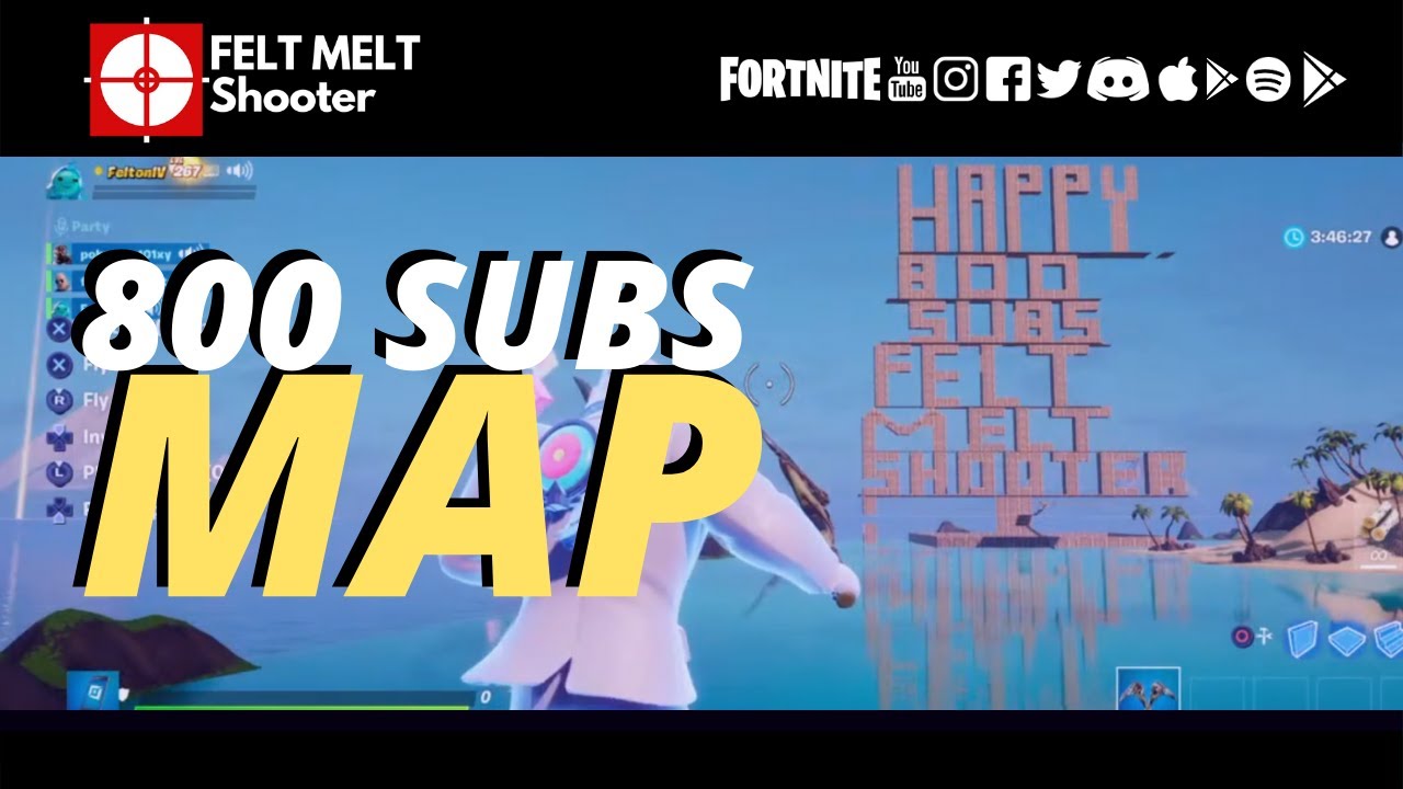 800 Subscriber Fortnite Map Made By Fortnite Gamer & David Playz 👏👏👏 ...