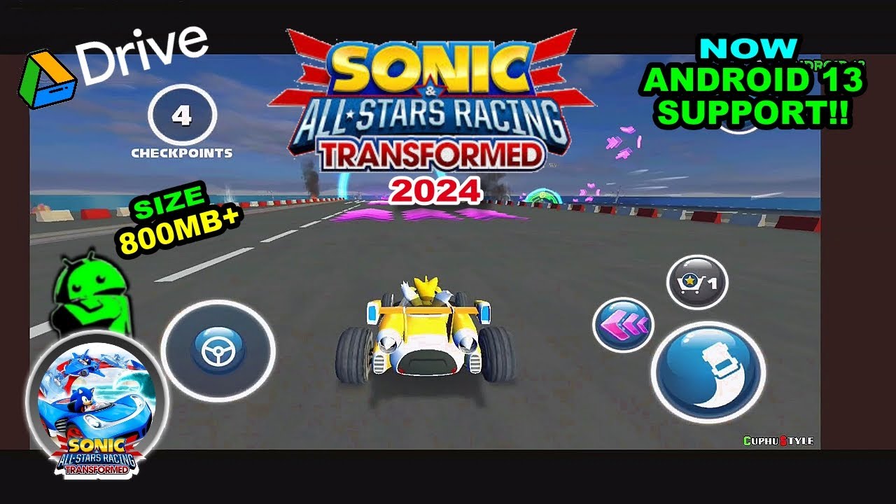 WOW!! Sonic & All-Stars Racing Transformed - Android 13 Gameplay - YouTube