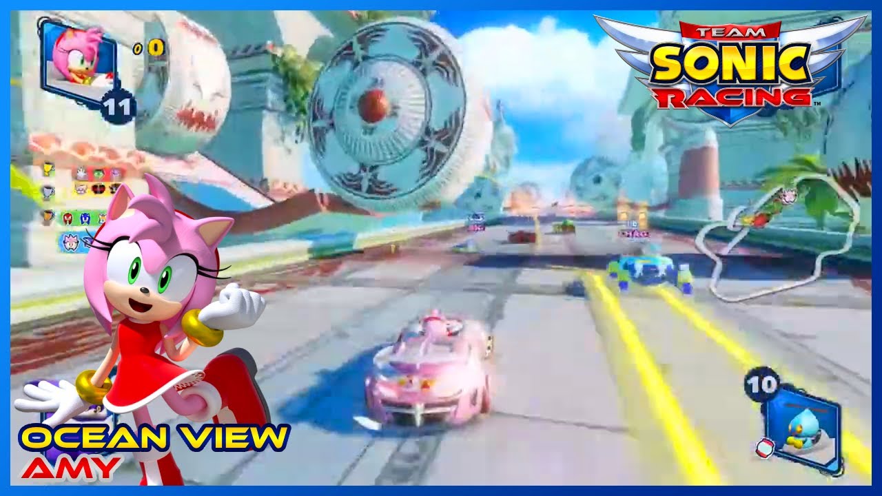 Team Sonic Racing - Team Race - Ocean View - Amy - YouTube